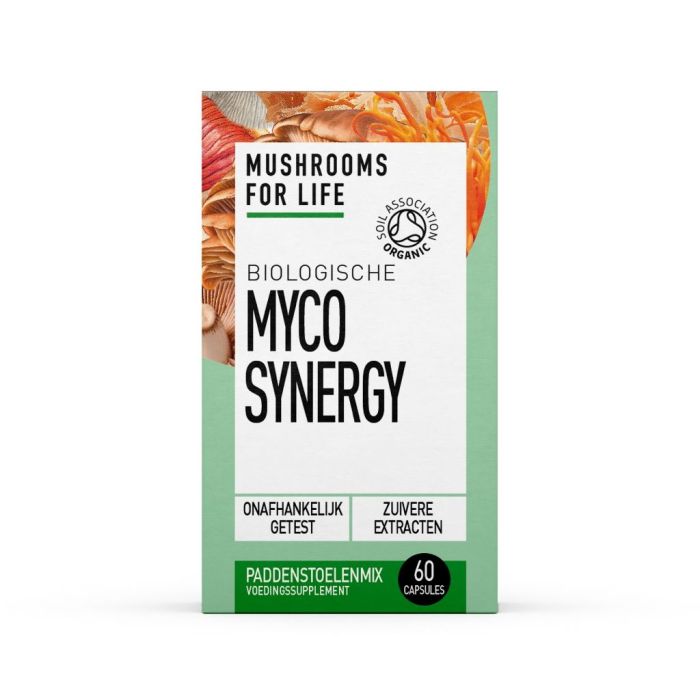 Myco Synergy Paddenstoelen Capsules Bio (Mushrooms For Life) 60caps